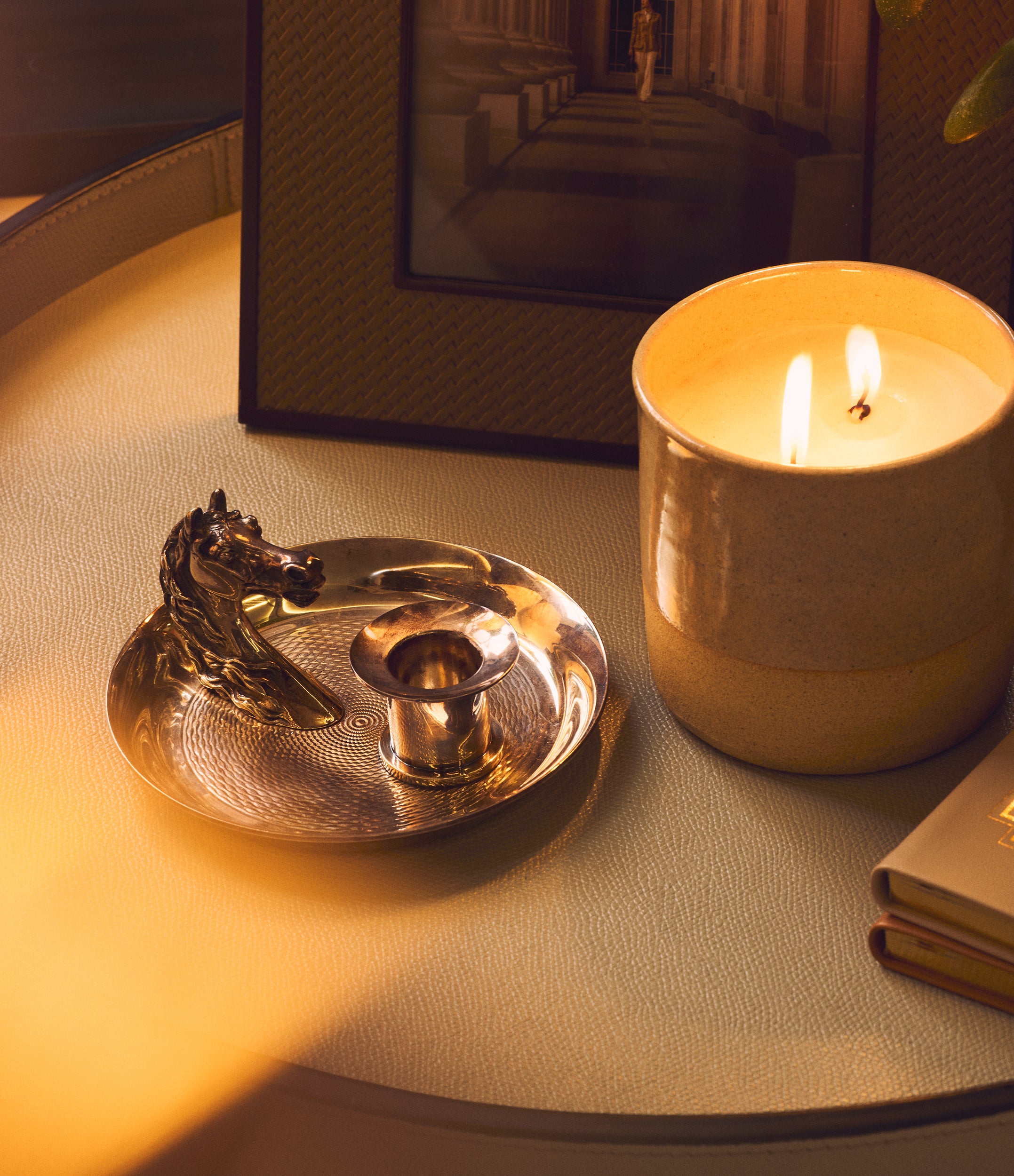 Hermès candle holder with horse head | Buy rare Hermès collectable – A ...