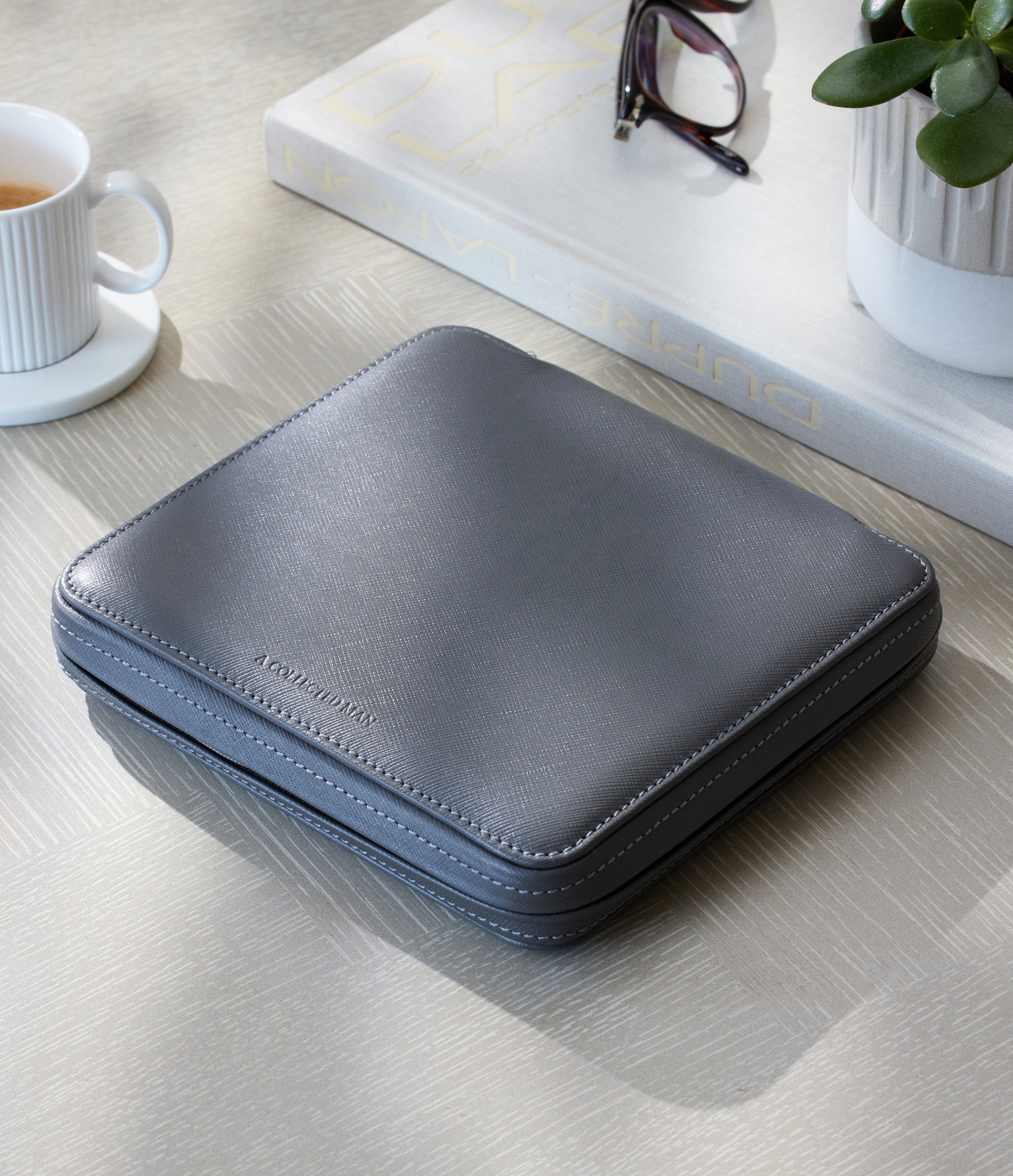 Six-watch folio, steel grey, saffiano leather | Buy at ACM London – A ...