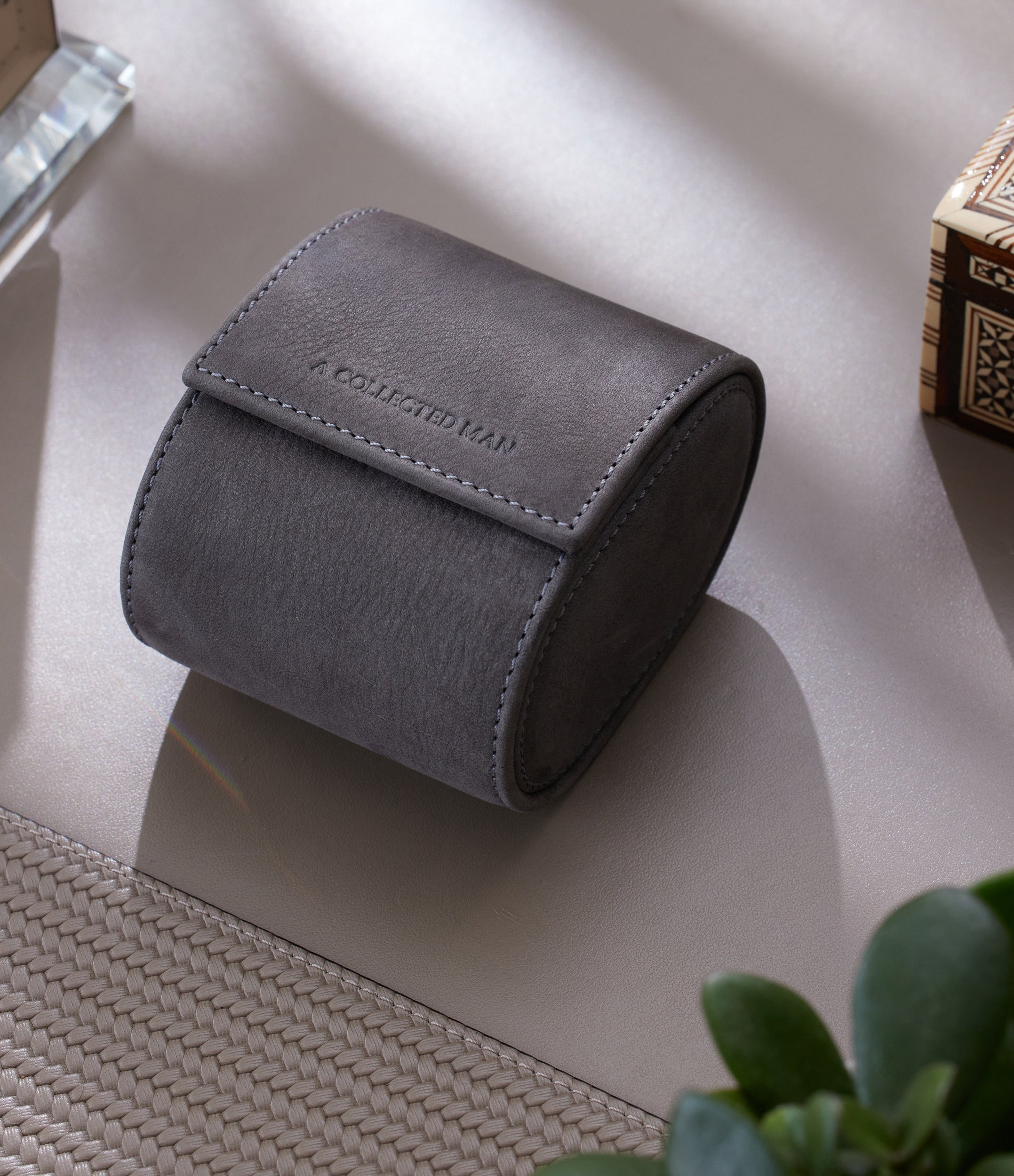 Buy one-watch roll, charcoal grey, nubuck | Buy at ACM London – A ...