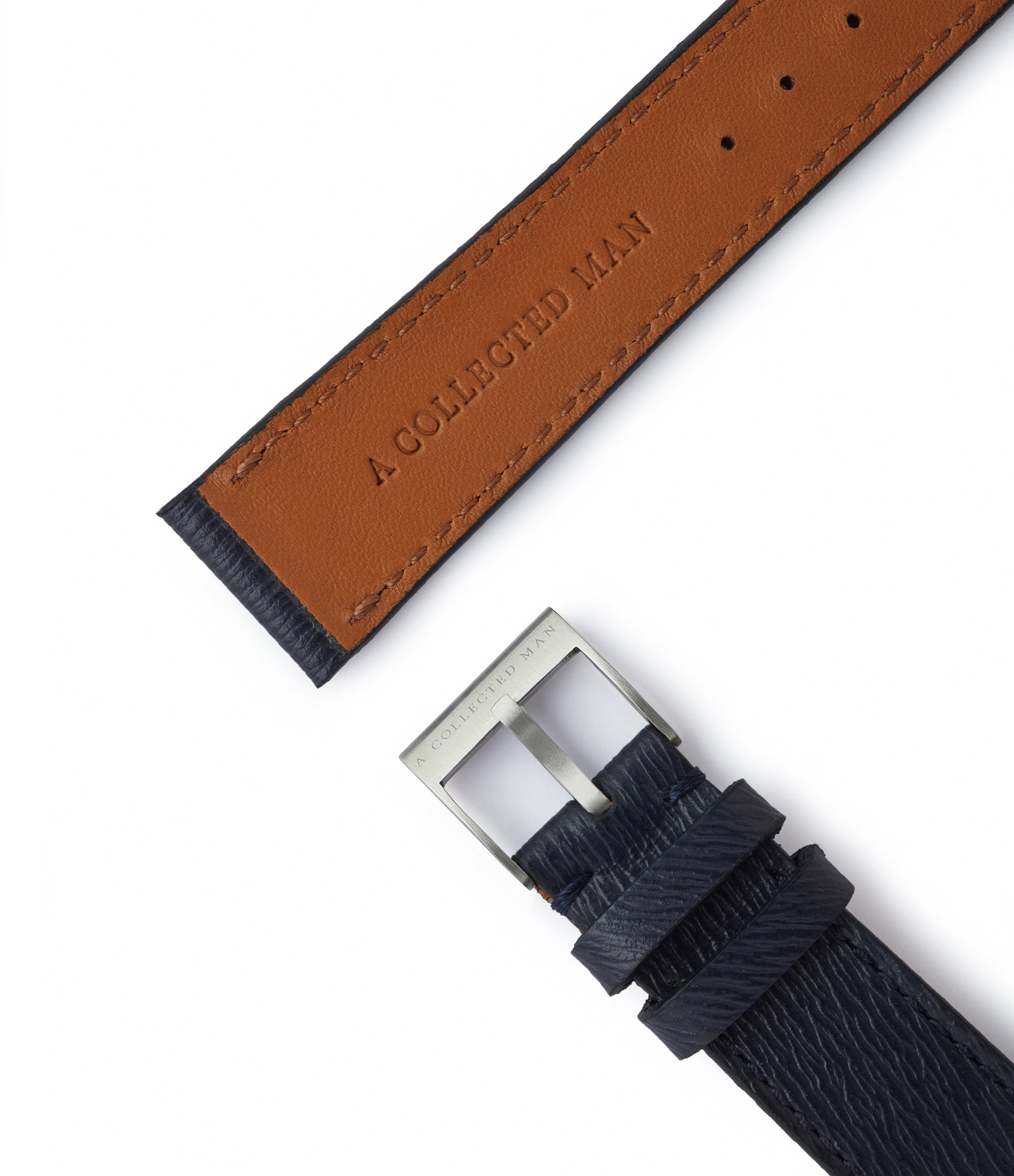 saffiano watch strap in cosmic blue | Buy luxury watch strap – A ...