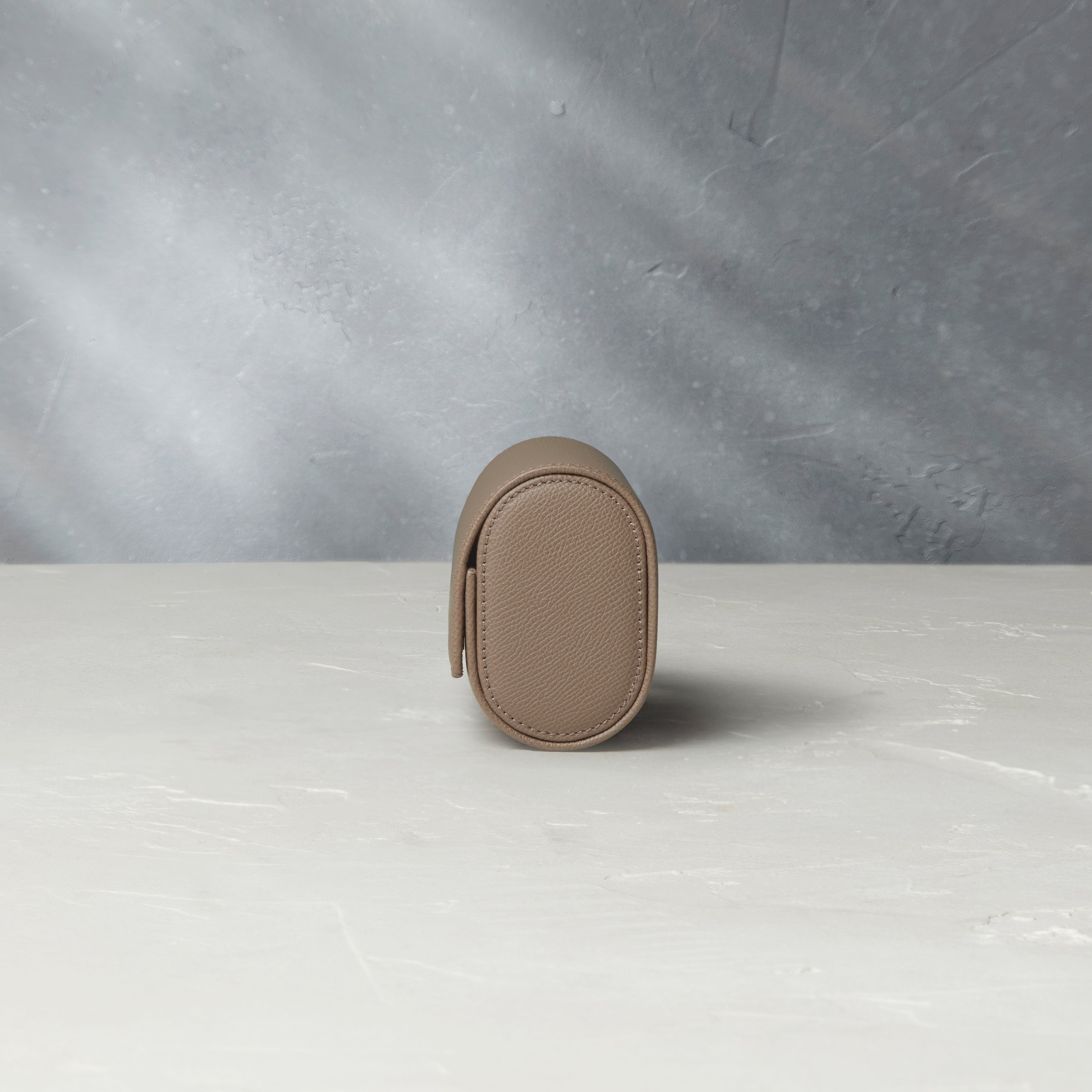 Two-watch roll, taupe grey, grained leather | Buy at ACM London – A ...