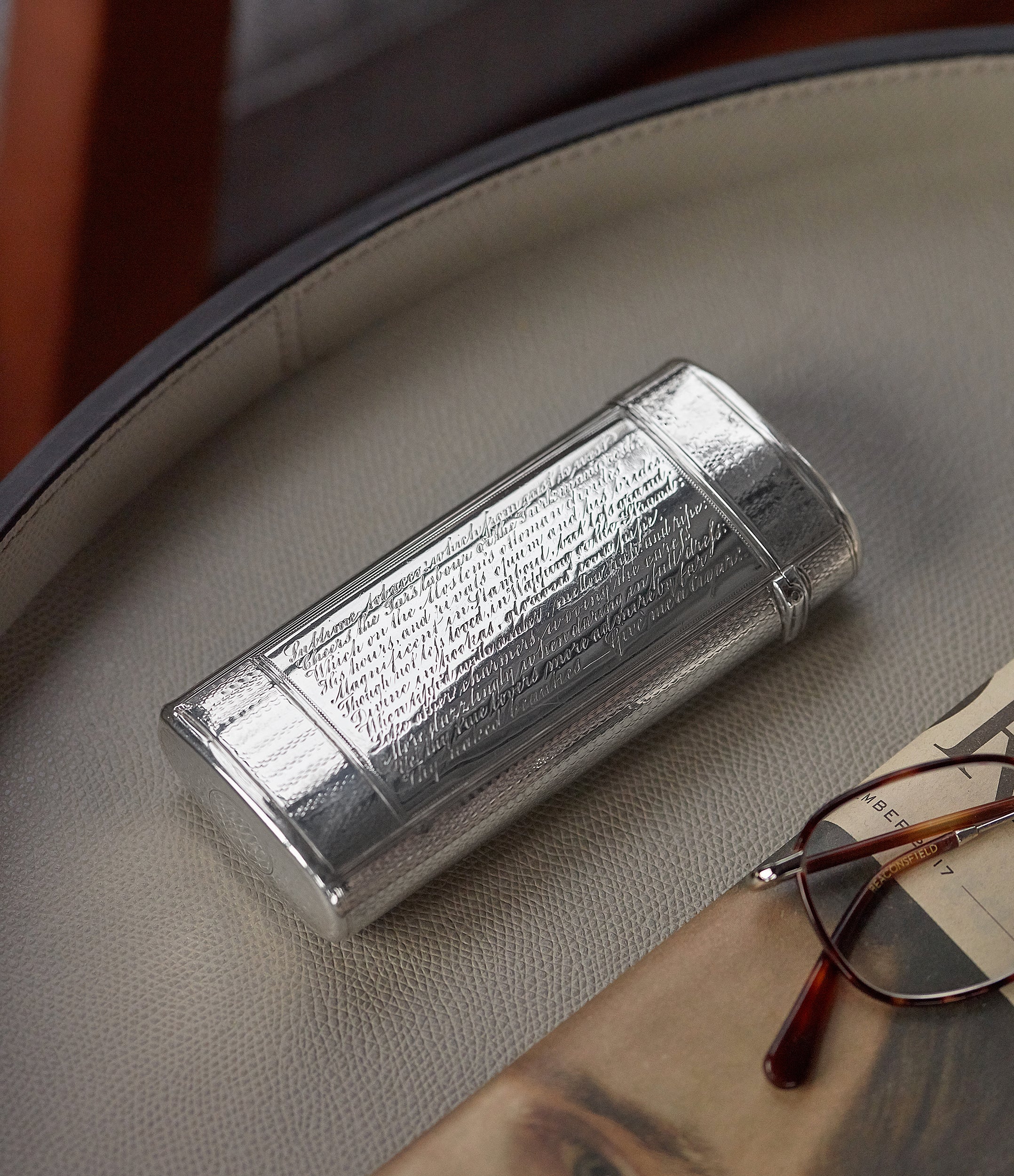 Buy Sterling Silver Cigar Case | Buy rare Silver Cigar objects at ACM ...