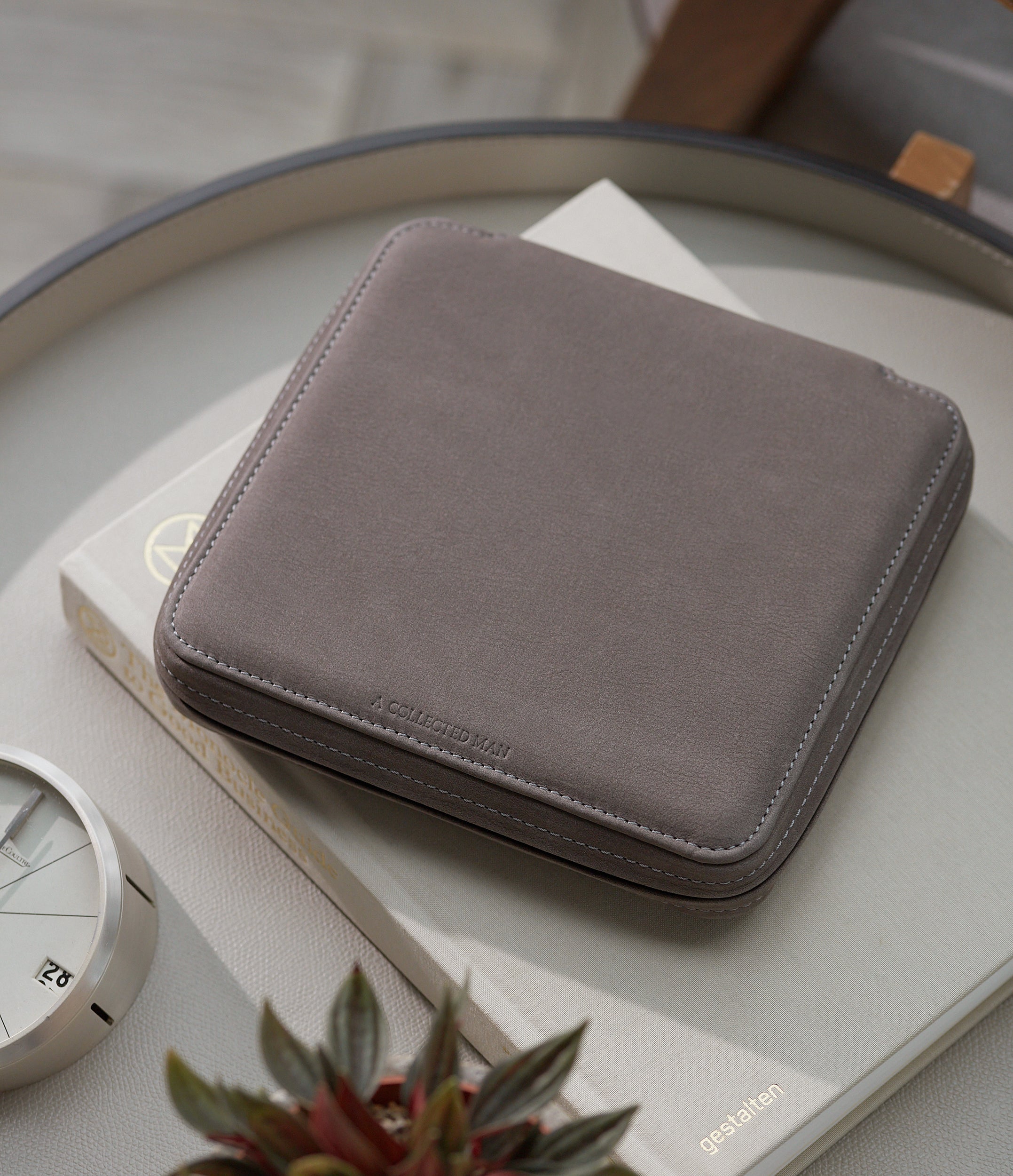 Six-watch folio, charcoal grey, nubuck | Buy A Collected Man ...