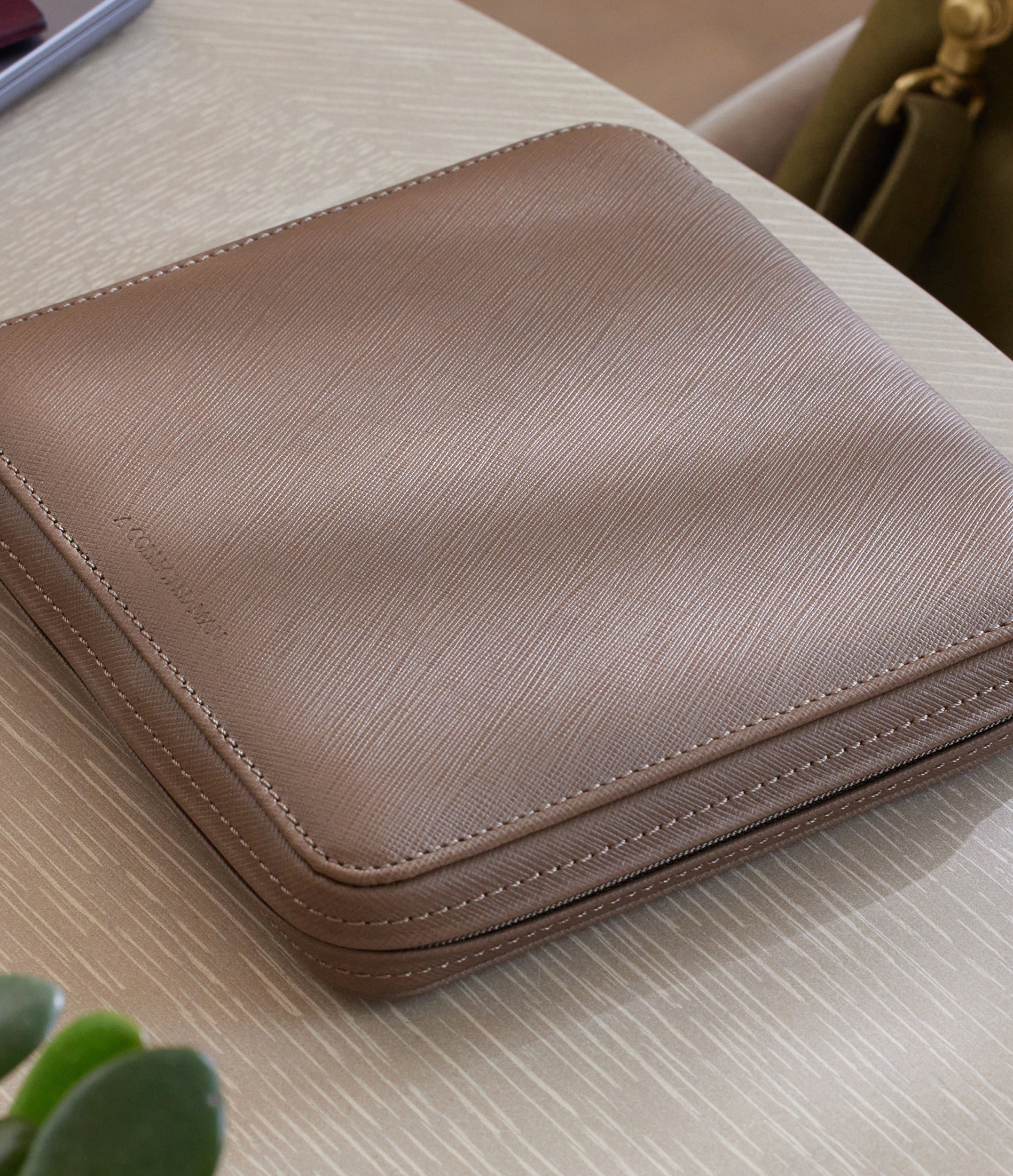 Six-watch folio, desert taupe, saffiano leather | Buy at ACM London – A ...