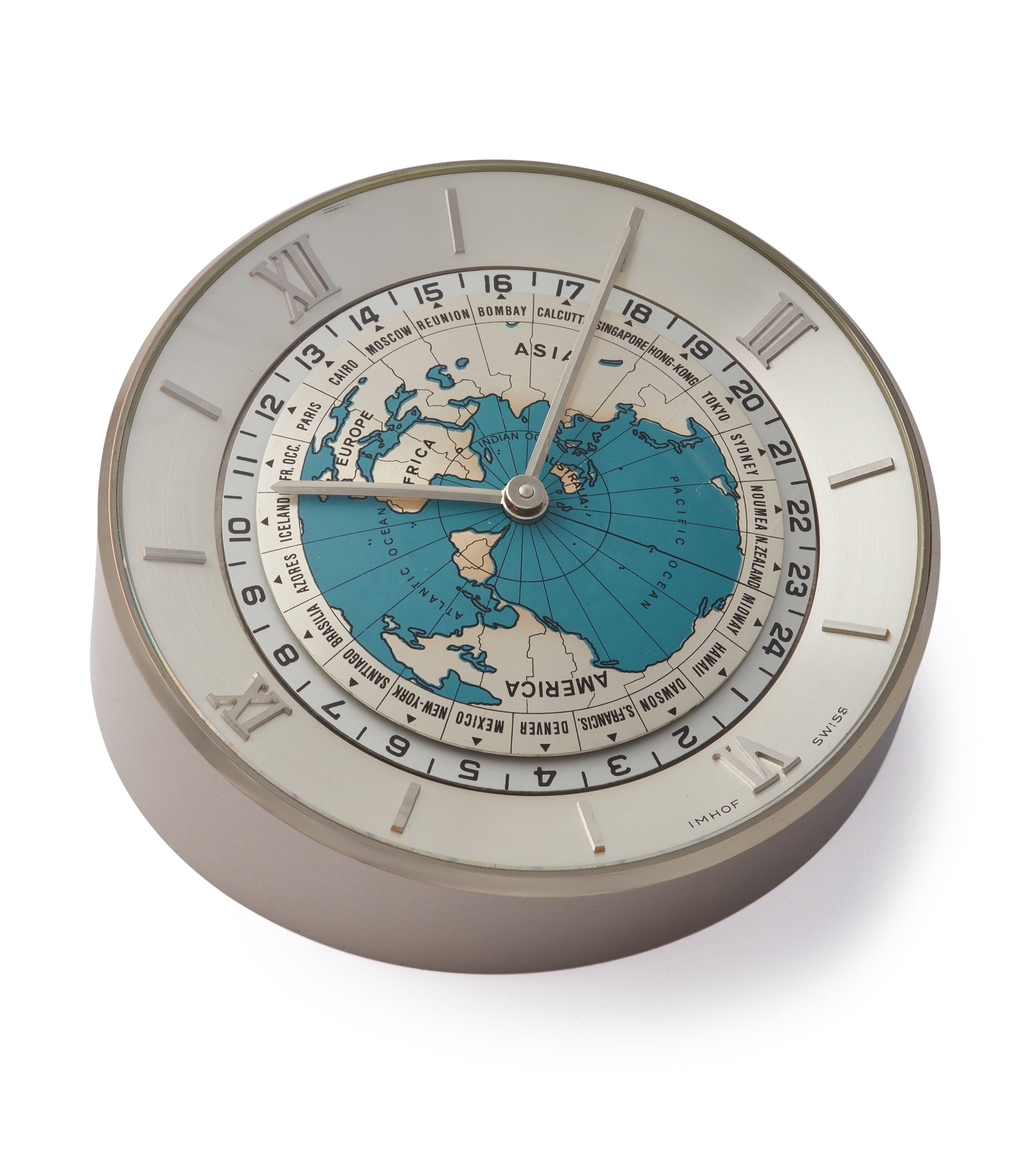 IMHOF World Time desktop Clock | Buy rare IMHOF collectable clock – A ...