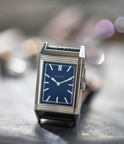 Jaeger-LeCoultre Grand Reverso Ultra-Thin Duoface Blue & Silver Dial ...