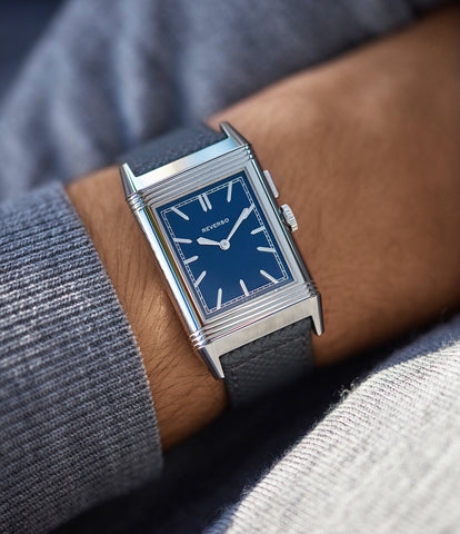 Jaeger-LeCoultre Grand Reverso Ultra-Thin Duoface Blue & Silver Dial ...