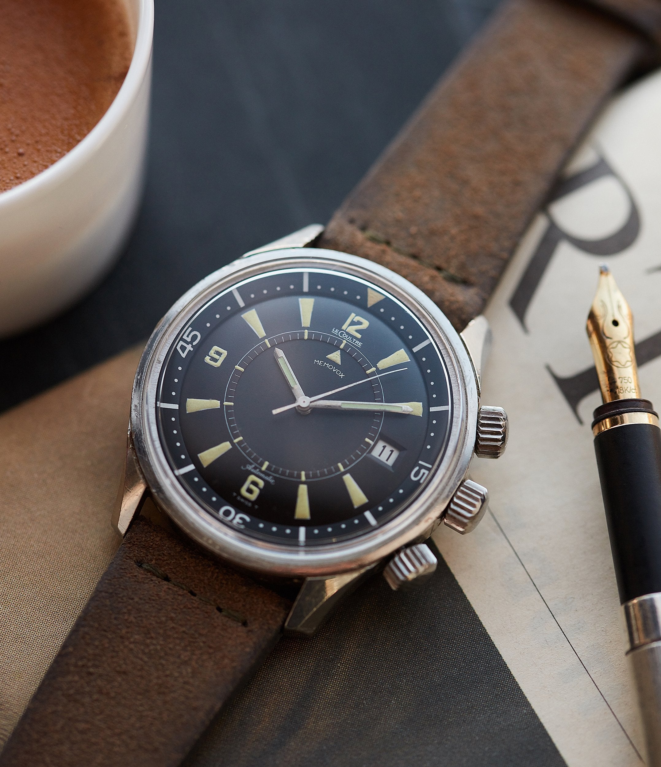rugged suede watch strap in safari khaki | Buy luxury watch strap – A ...