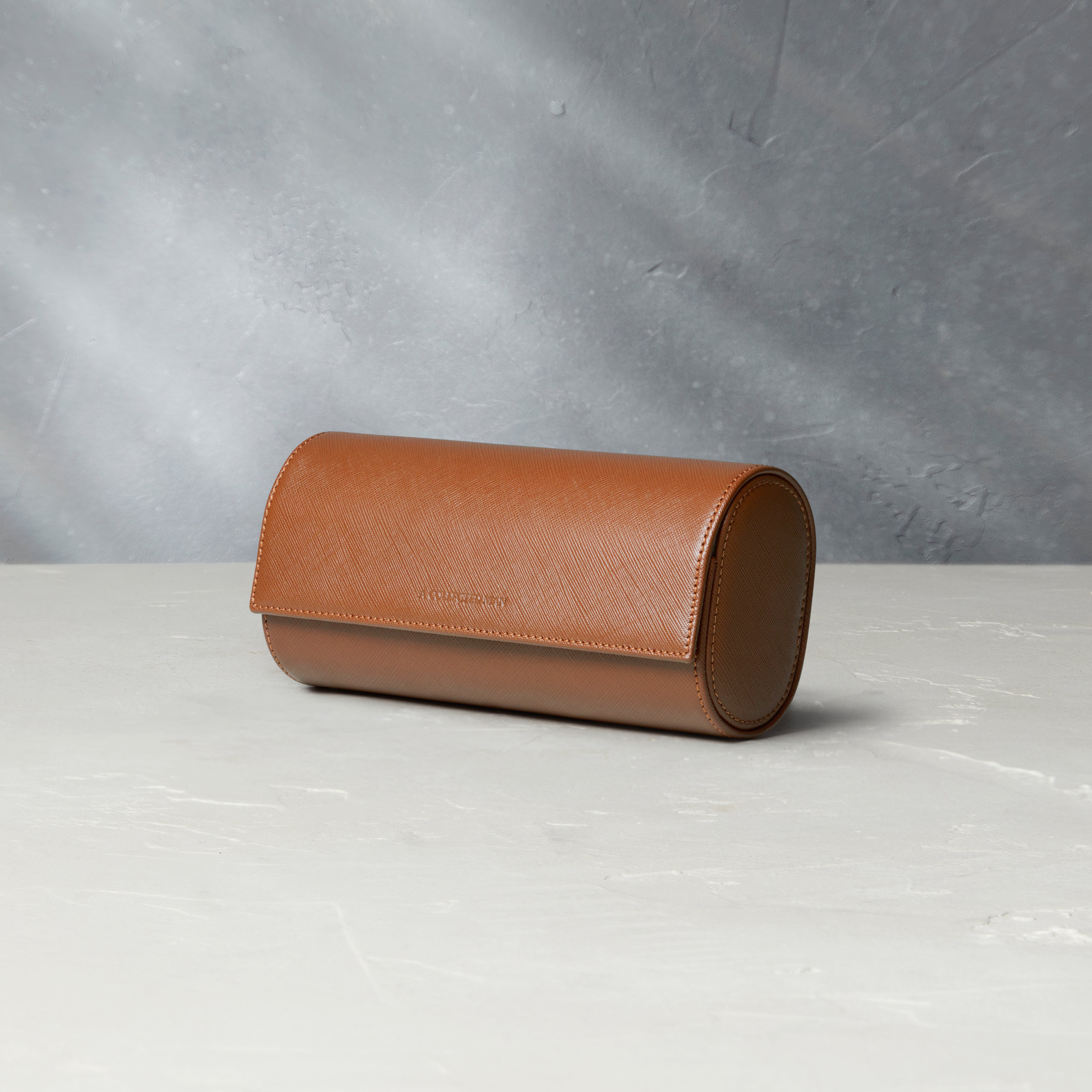 Three-watch roll, whisky tan, saffiano leather | Buy at ACM London – A ...