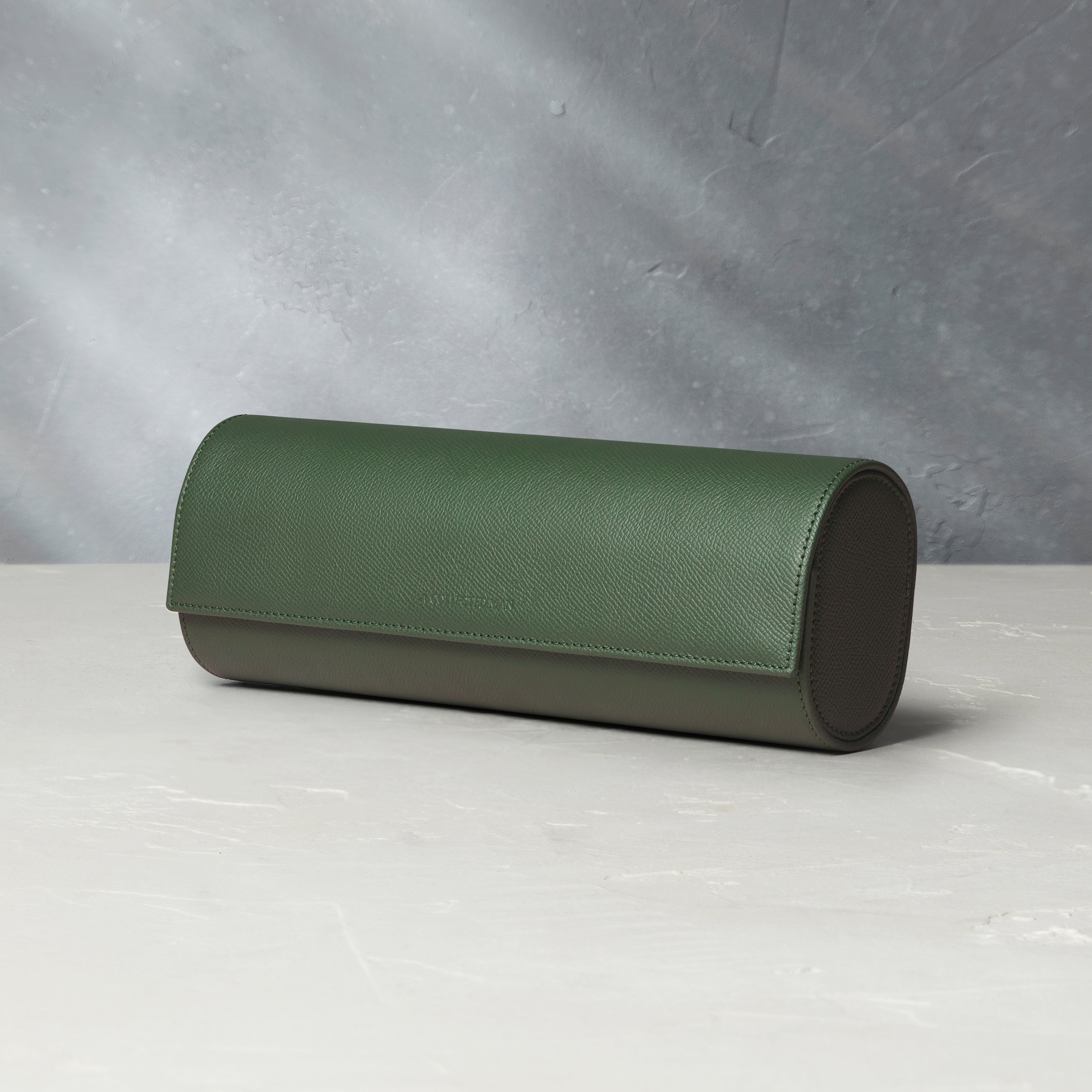 Four-watch roll, emerald, grained leather | Buy at ACM London – A ...