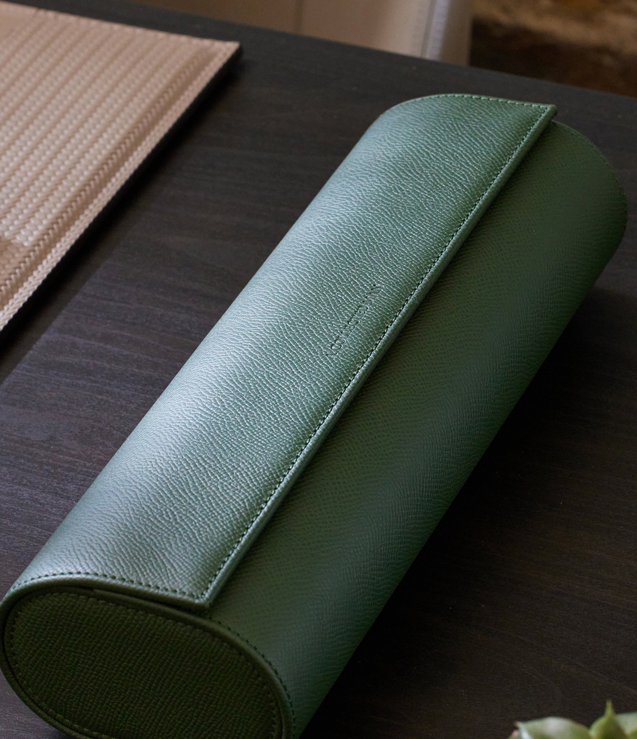 Four-watch roll, emerald, grained leather | Buy at ACM London – A ...