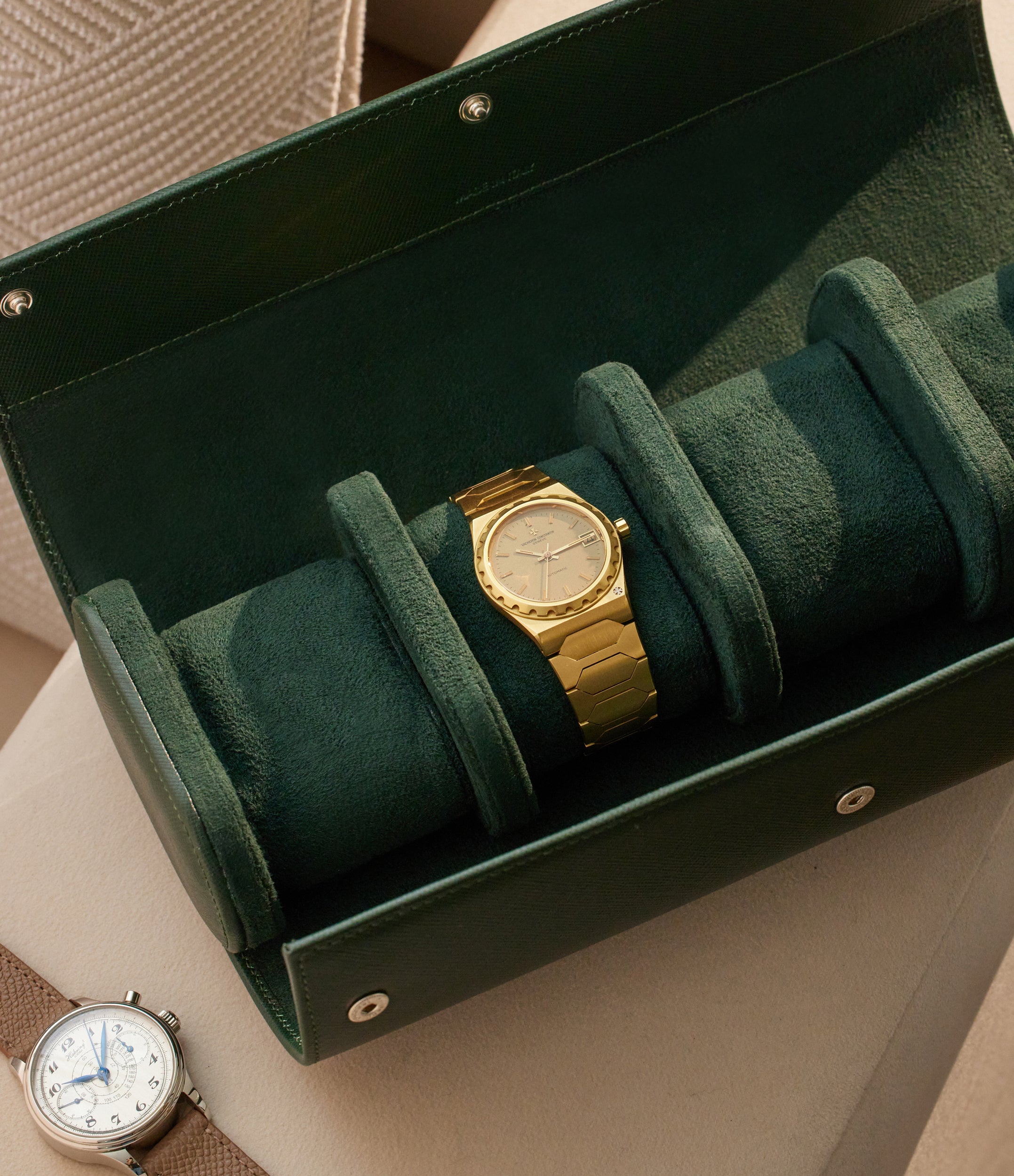 Four-watch roll, emerald, saffiano leather | Buy at ACM London – A ...